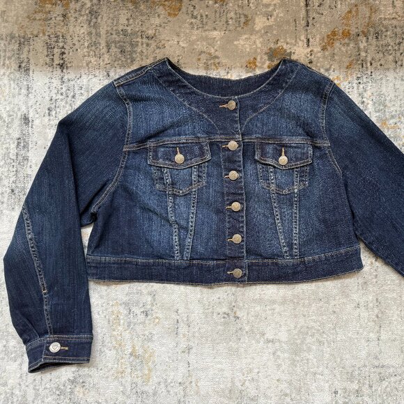 torrid | Jackets & Coats | Torrid Denim Cropped Jean Jacket Stretch ...